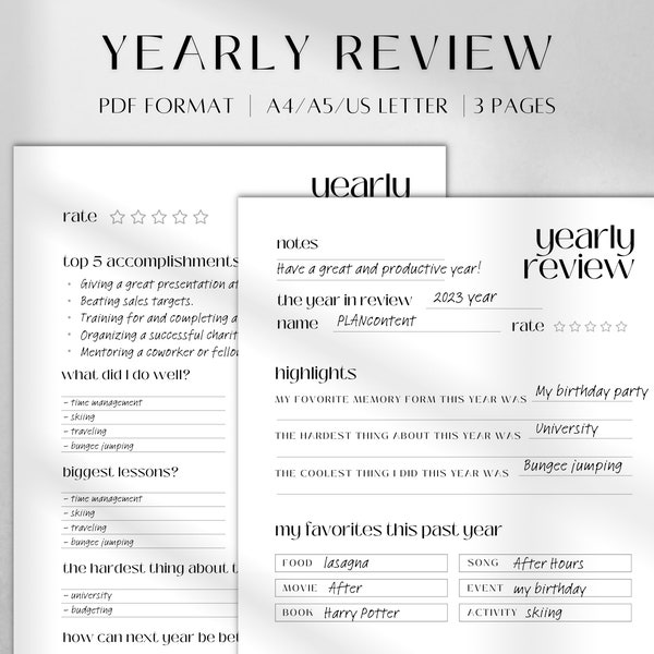 Yearly Journal 2024 - Etsy