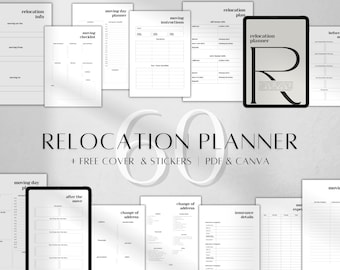 Printable Relocation Planner Bundle, Digital Moving Checklist ...