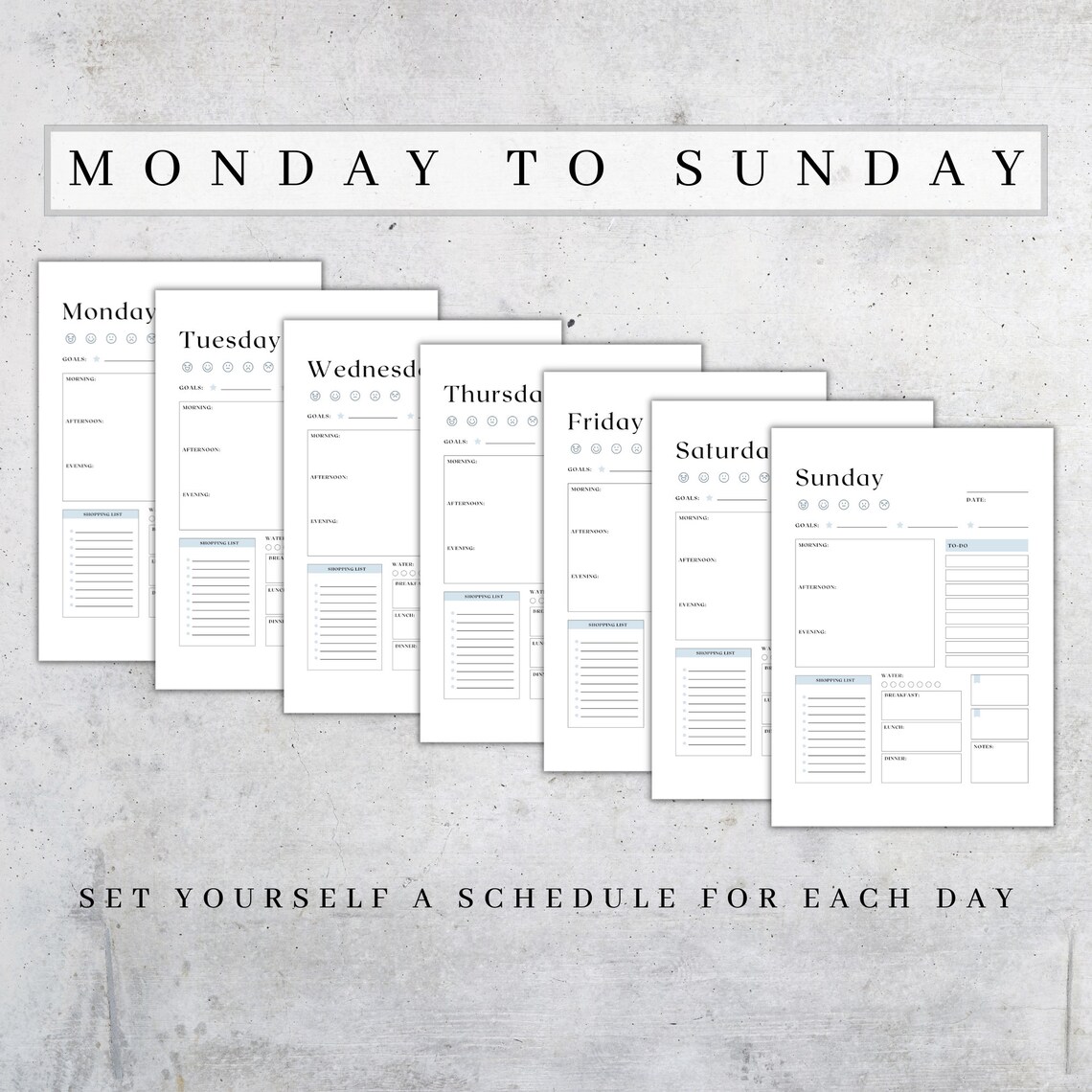 Printable Daily Planner Daily Page Insert for PDF Annotation - Etsy