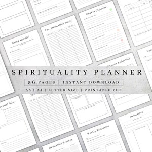 Printable Spirituality Planner | Manifestation Journal Digital | Chakra ...