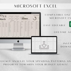 Monthly Budget Spreadsheet Template Excel Expense Tracker Debt Tracker ...