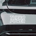 Turbo Power Car Sticker: Boost Your Vehicle's Performance and Style! - Etsy