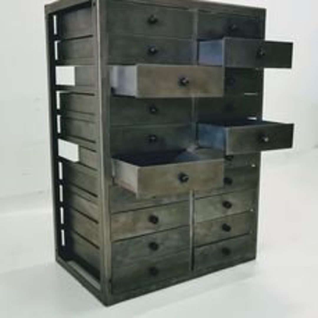 File Cabinet, Chest of Drawers, Cabinet 1 Industrial Steel sentible - Etsy