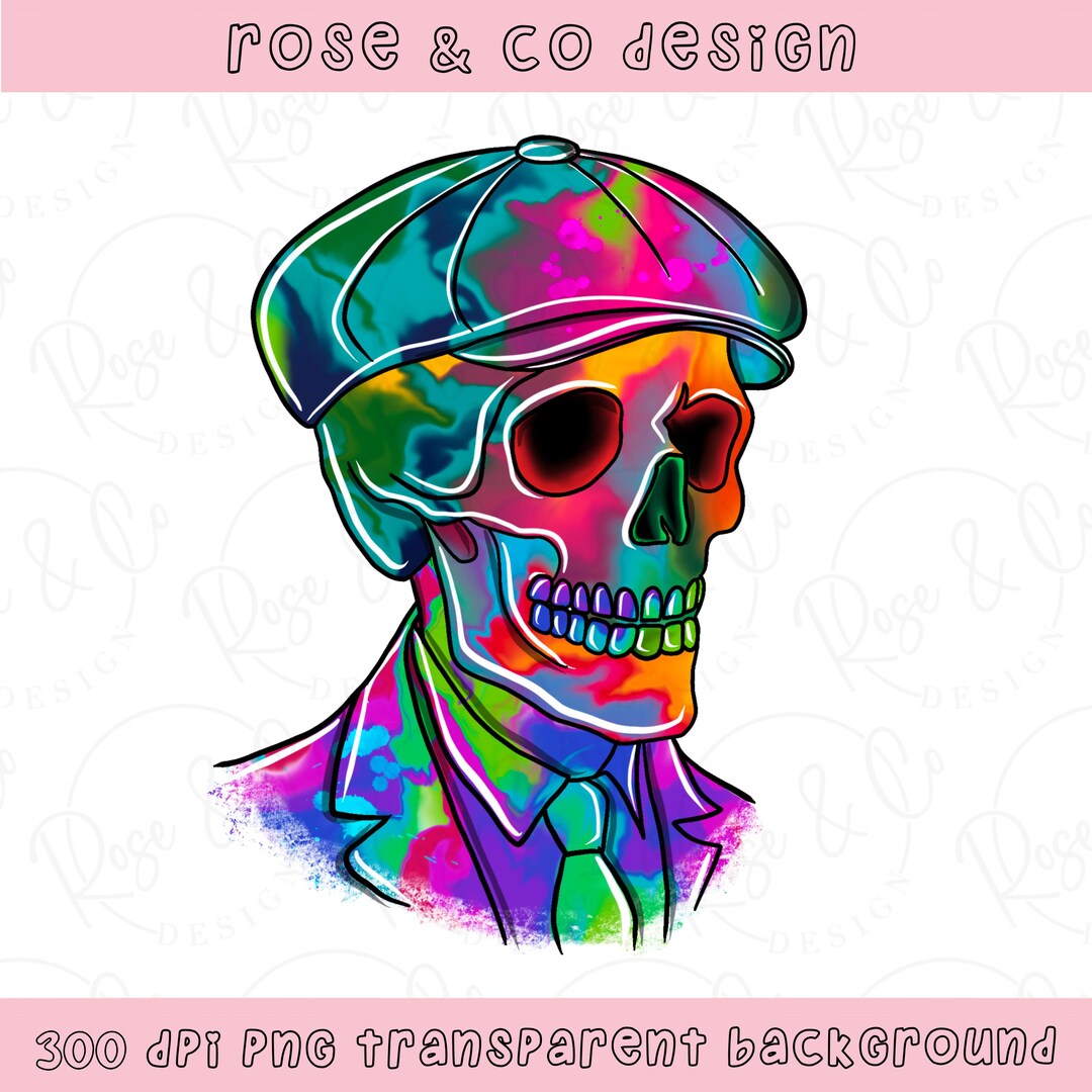 Peaky Skull - Digital Download - PNG - 300DPI - Clipart - Scrapbook ...