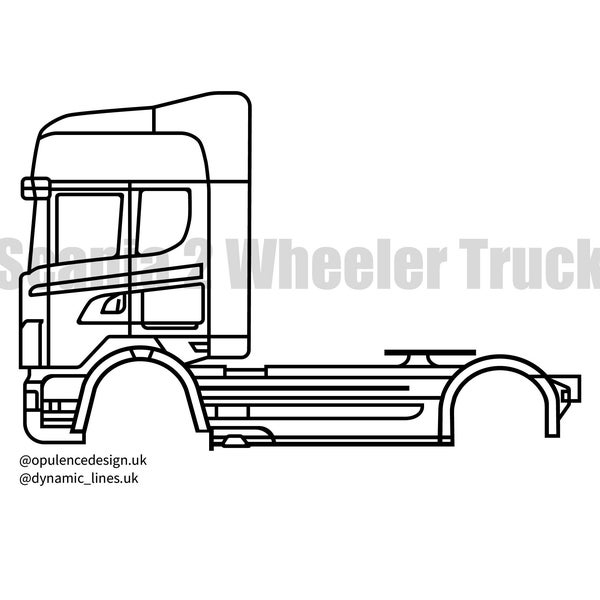 Scania Silhouette - Etsy UK