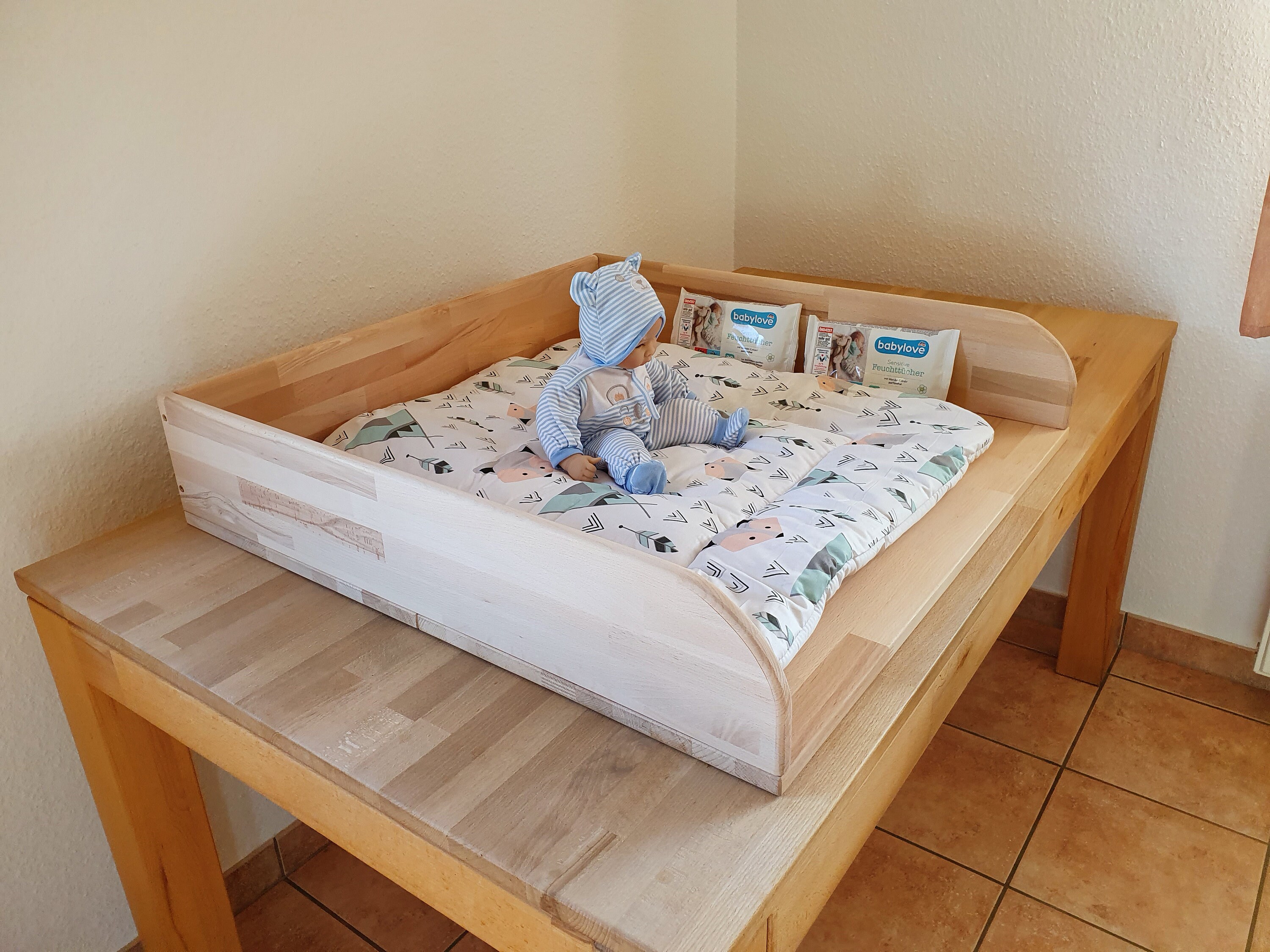 Changing Table Attachment Changing Table Changing Board Made of Beech ...