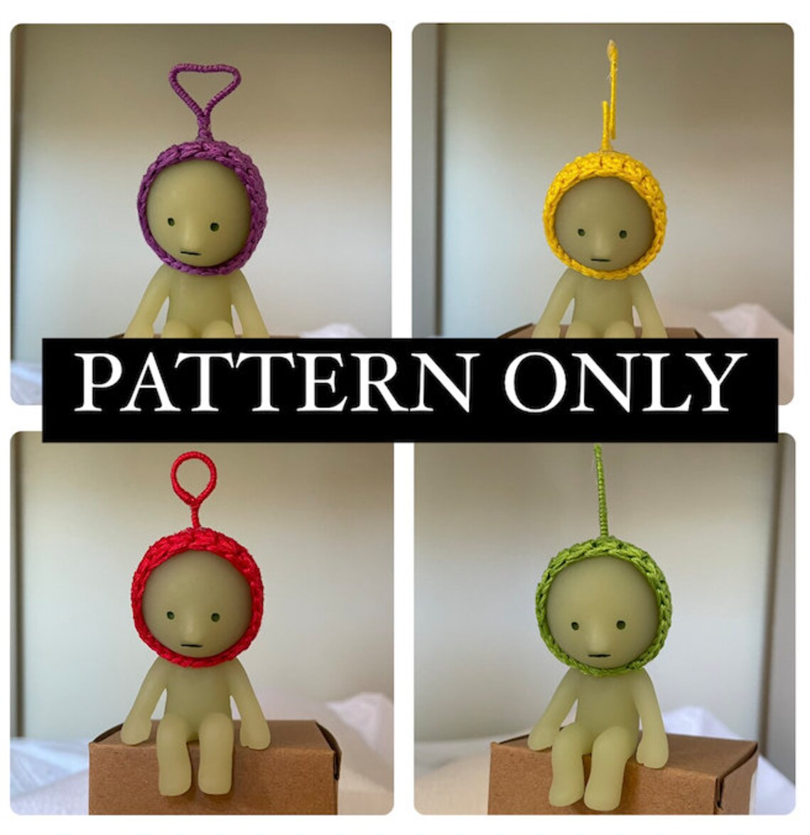 SMISKI Alien Cartoon Hat Crochet Pattern - Etsy