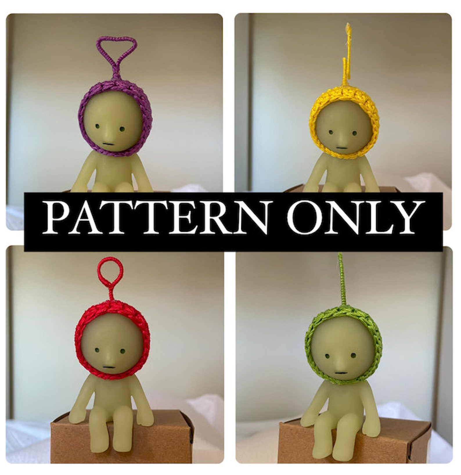 SMISKI Alien Cartoon Hat Crochet Pattern - Etsy