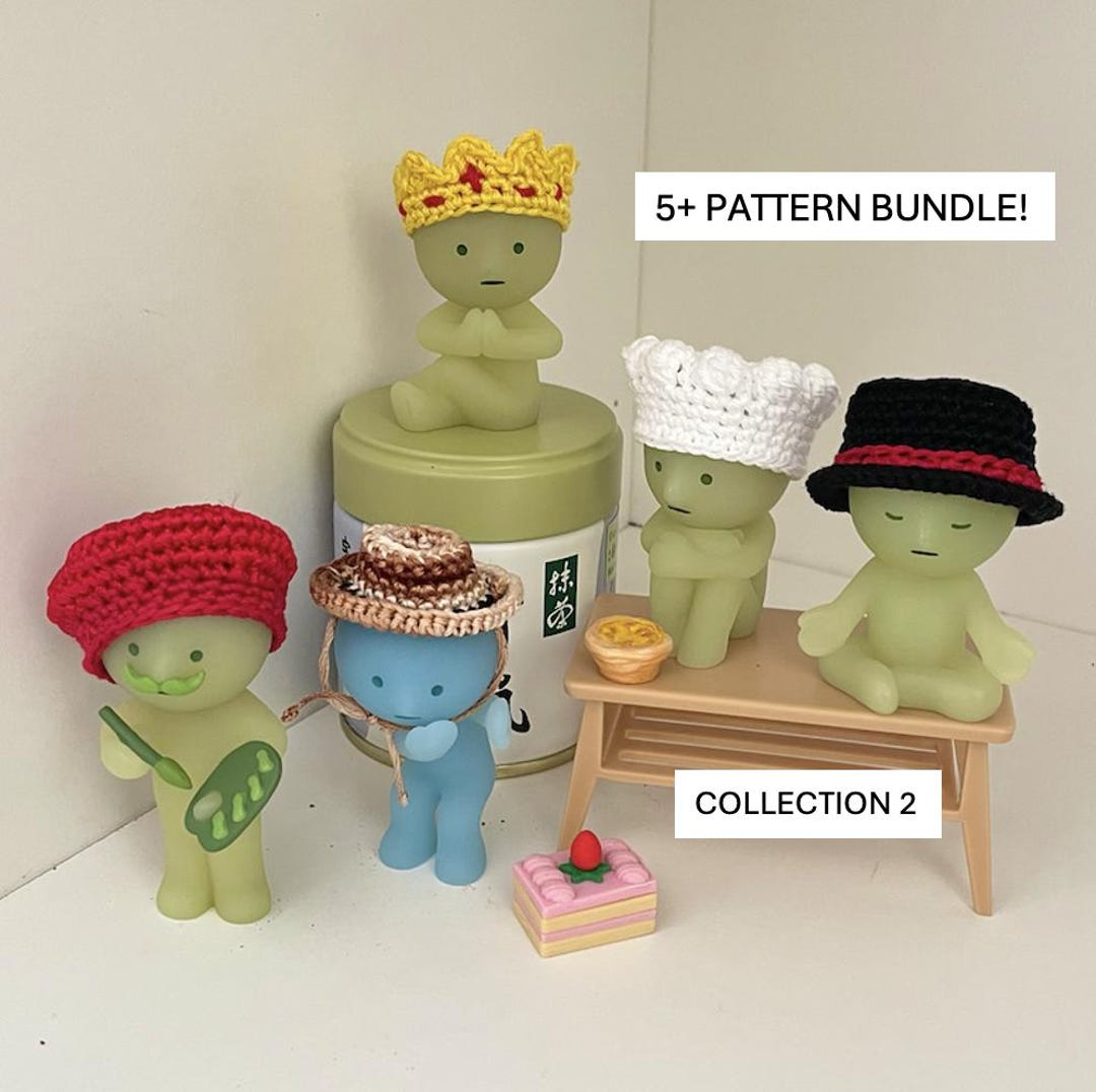 SMISKI Crochet Hat Pattern Bundle 5+ Hats Chef Hat Beret Crochet French ...