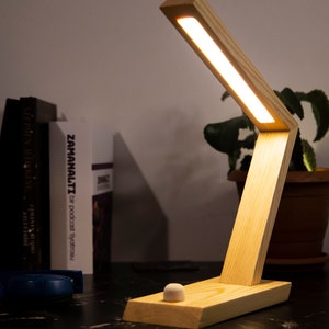 Handmade Desk Lamp /wooden Desk Led Lamp / Handmade Lamp / - Etsy