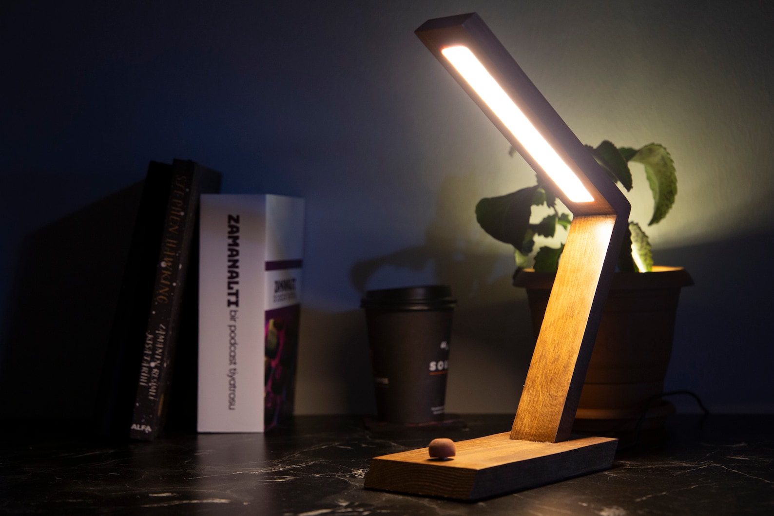 Handmade Desk Lamp /wooden Desk Led Lamp / Handmade Lamp / - Etsy