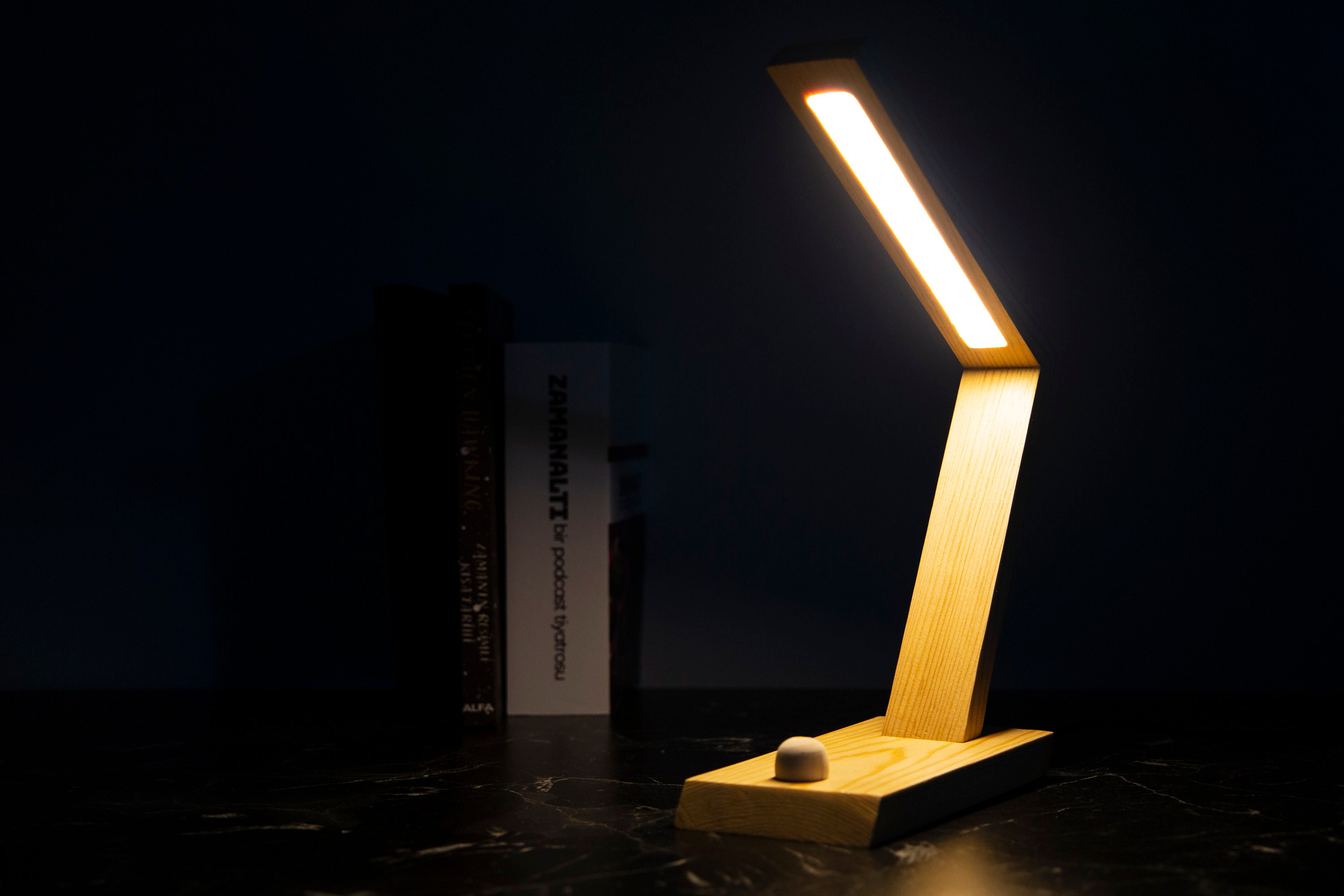 Handmade Desk Lamp /wooden Desk Led Lamp / Handmade Lamp / - Etsy