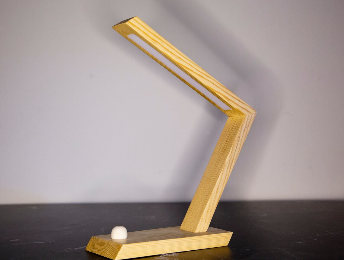 Handmade Desk Lamp /wooden Desk Led Lamp / Handmade Lamp / - Etsy