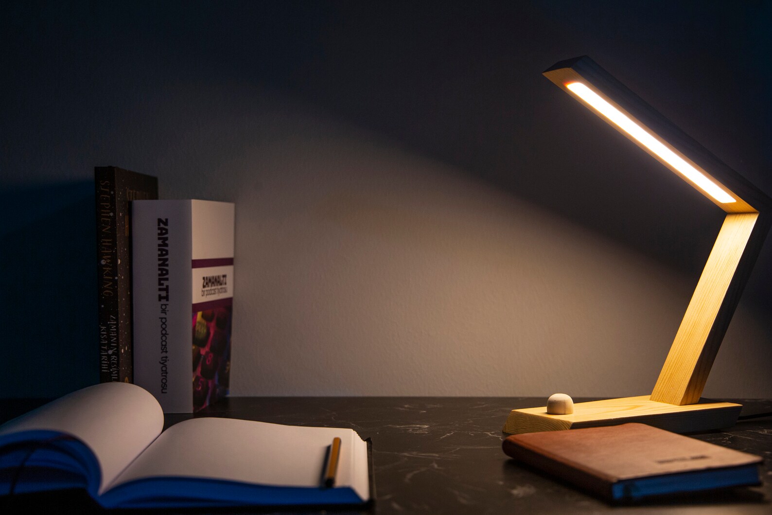 Handmade Desk Lamp /wooden Desk Led Lamp / Handmade Lamp / - Etsy