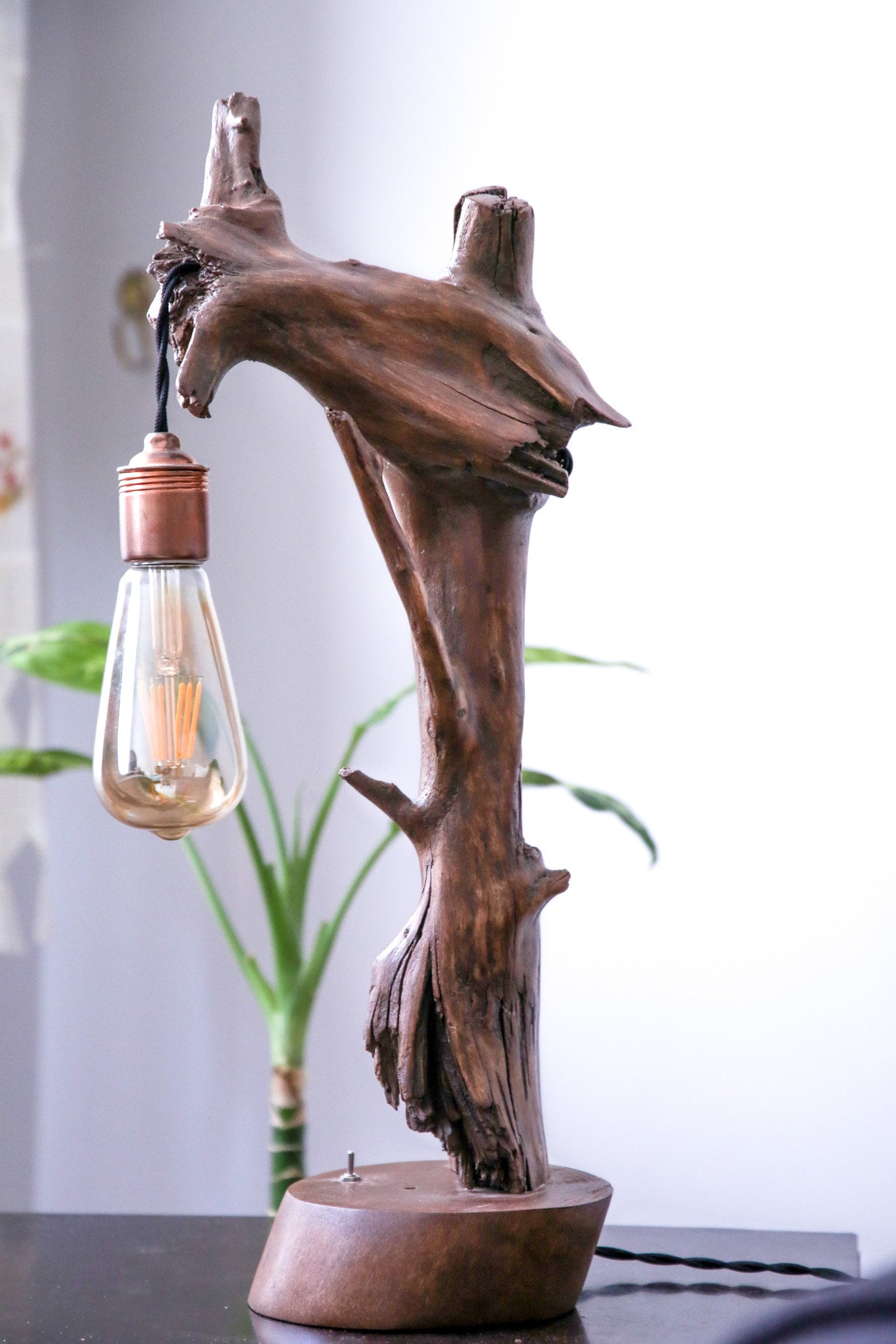 Table Lamp Natural Wood Table Lamp Handmade Table Lamp. - Etsy