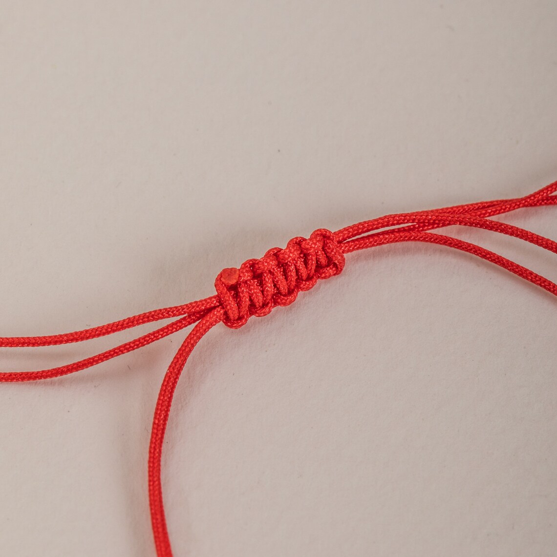 Tiny Fish String Bracelet, 14K 18K Real Gold Red Rope Bracelet ...