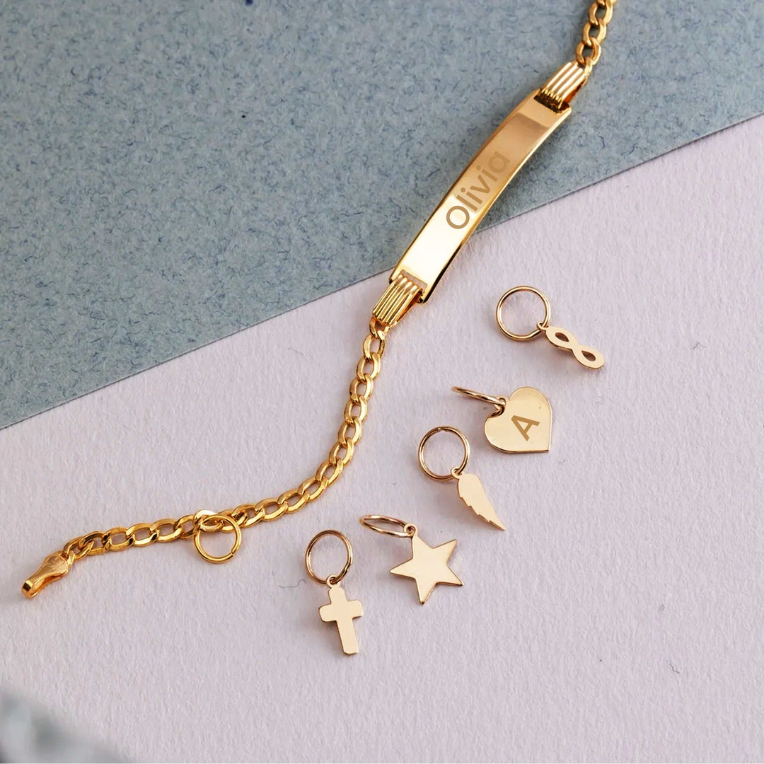 14K 18K Solid Gold Small Tiny Charms • Dainty Everyday Gold Figures ...