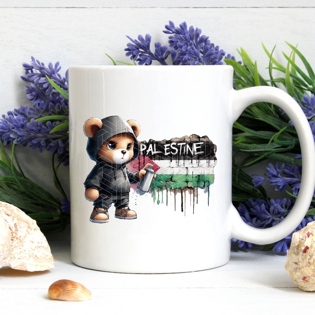 Palestine Bear Spray Paint Png Sublimation DTF Free Palestine - Etsy