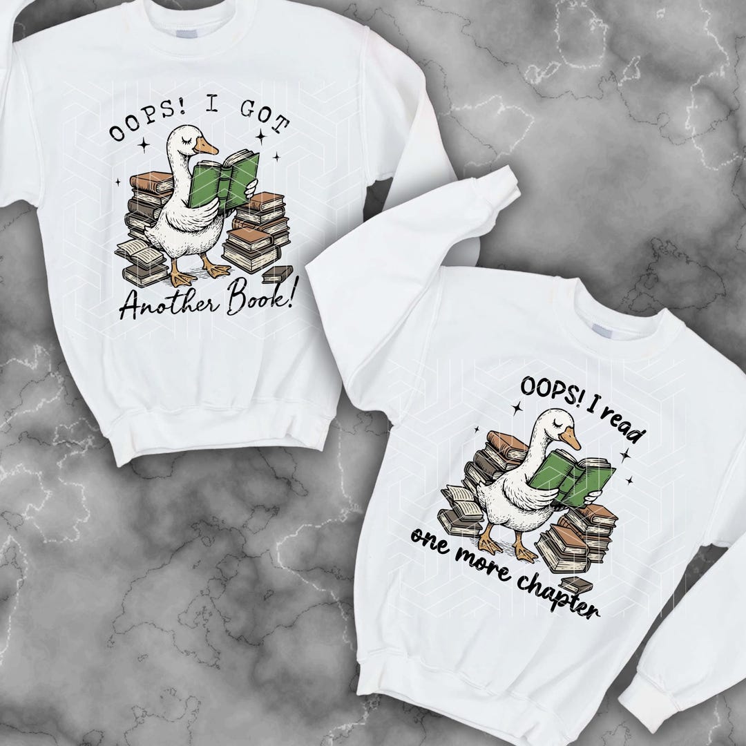 Oops! I Read Another Book and Oops I Got Another Book! Png - Etsy