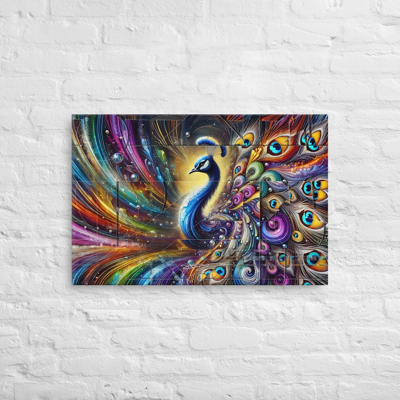 Abstract Peacock - Etsy