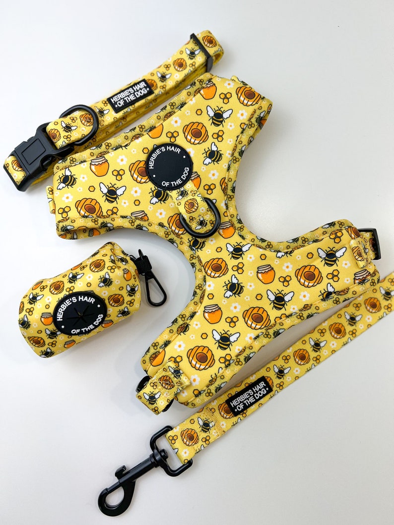 Bee Happy Dog Harness Girl Dog Harness Boy Dog Harness - Etsy
