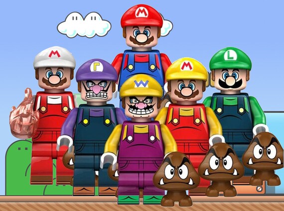 Mario Video Game Minifig Super Mario Building & Construction Toys etna ...