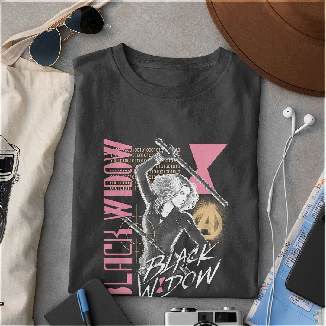 Marvel Black Widow Retro Collage T-shirt Marvel Women Shirt - Etsy