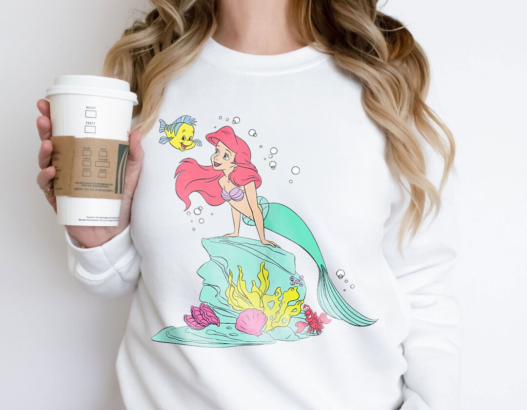Disney The Little Mermaid Ariel Flounder Sebastian Retro Etsy