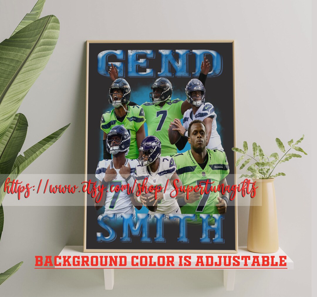 Geno Smith 90s Graphic Poster Geno Smith 90s Bootleg Style - Etsy