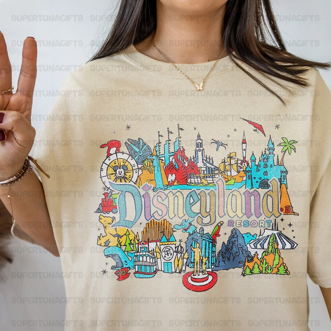 Retro Disneyland Resort Comfort Color Shirt Vintage - Etsy