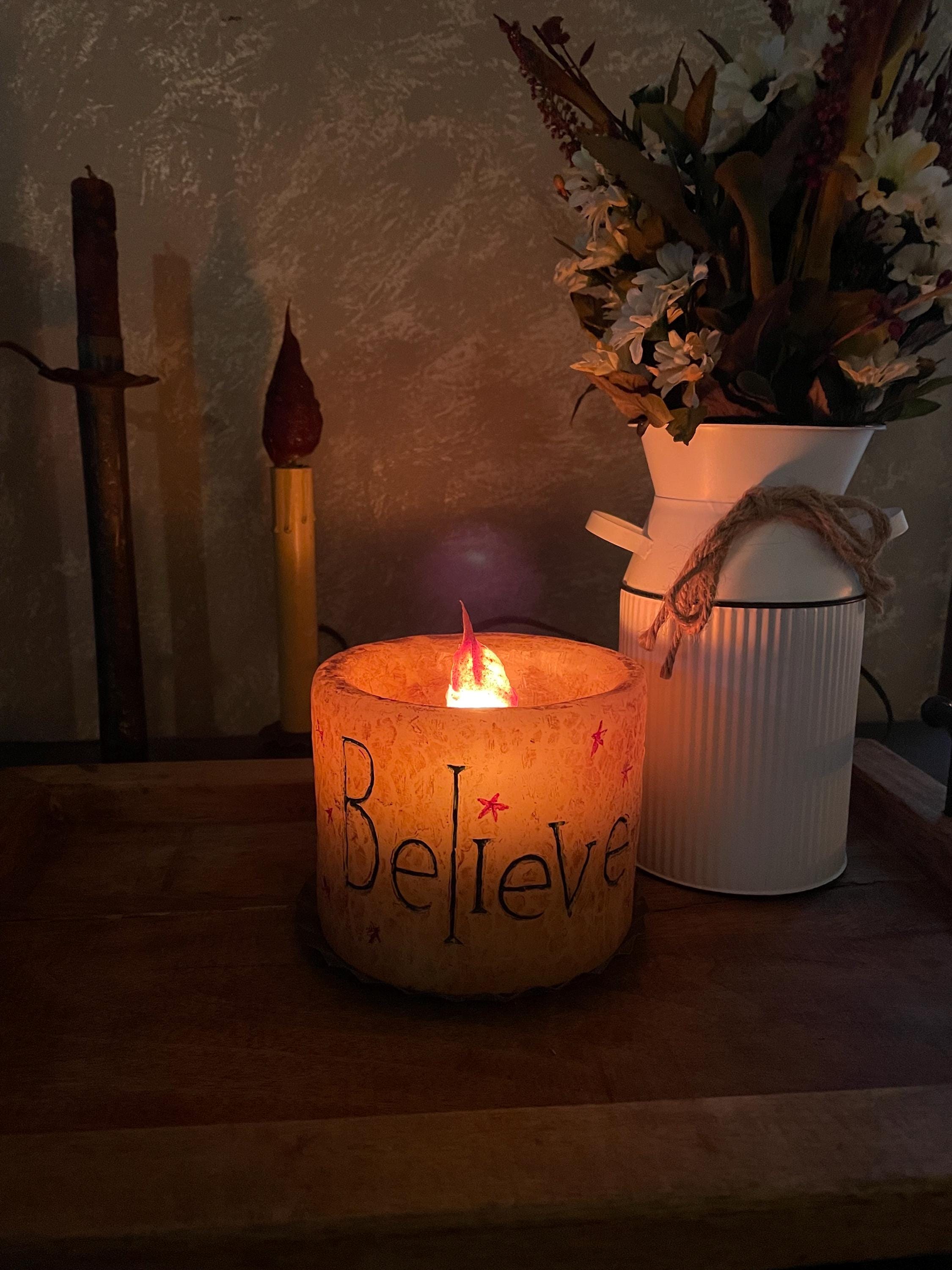 Primitive Silicon Dipped Candle Light Bulbs - Etsy