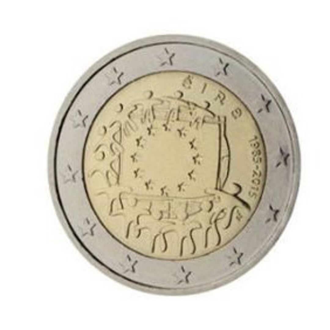2 Euro Flag of Europe 30th Anniversary 2015 Ireland - Etsy