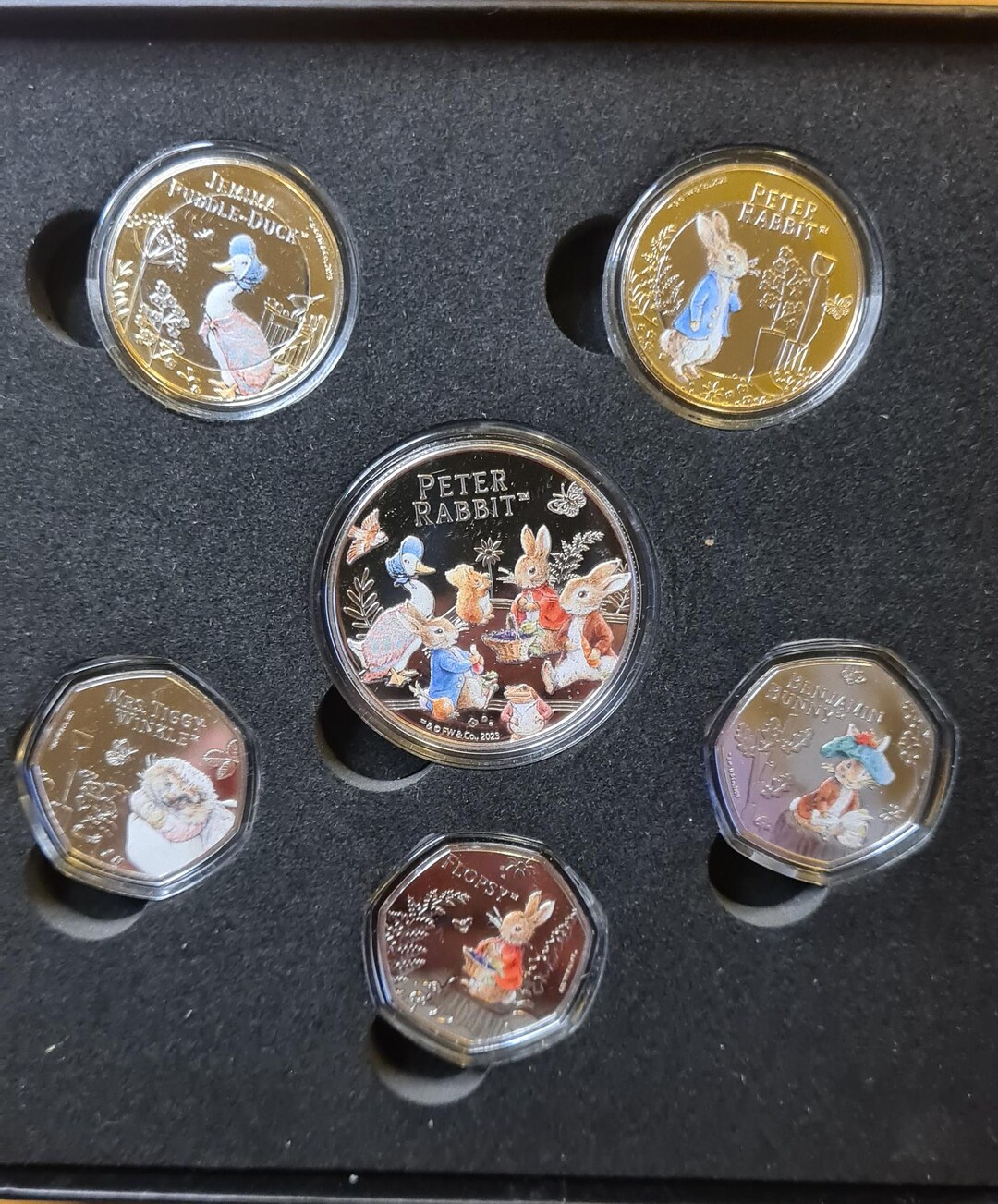 Full Colour Peter Rabbit 2023 BU Coin Collection - Etsy UK
