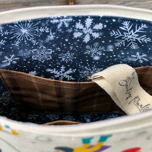 Tomorrow's a Snow Day! Knitting Crochet Project Yarn Fiber Craft Bag - Etsy