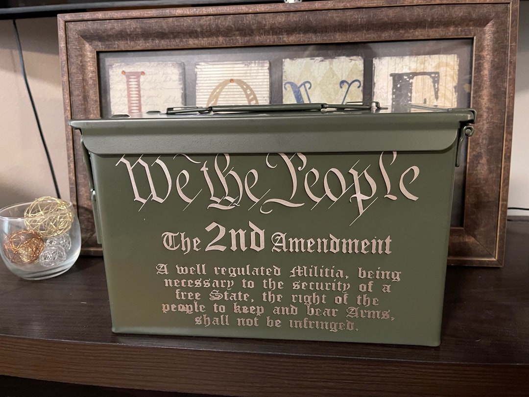 Ammo Can Box 2nd Amendment 50cal Customizable - Etsy