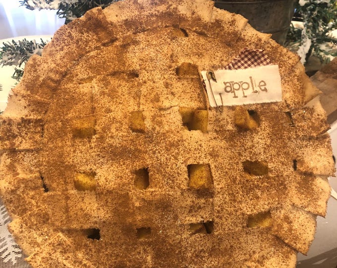 Fake Blueberry Pie, Faux Blueberry Pie, Faux Pie, Primitive Pie, Fake ...