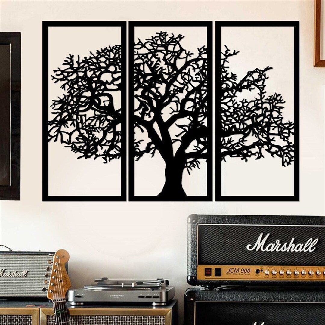 Tree Branches 3 Panels DXFSTLSLDPRT Digital Vector File for - Etsy