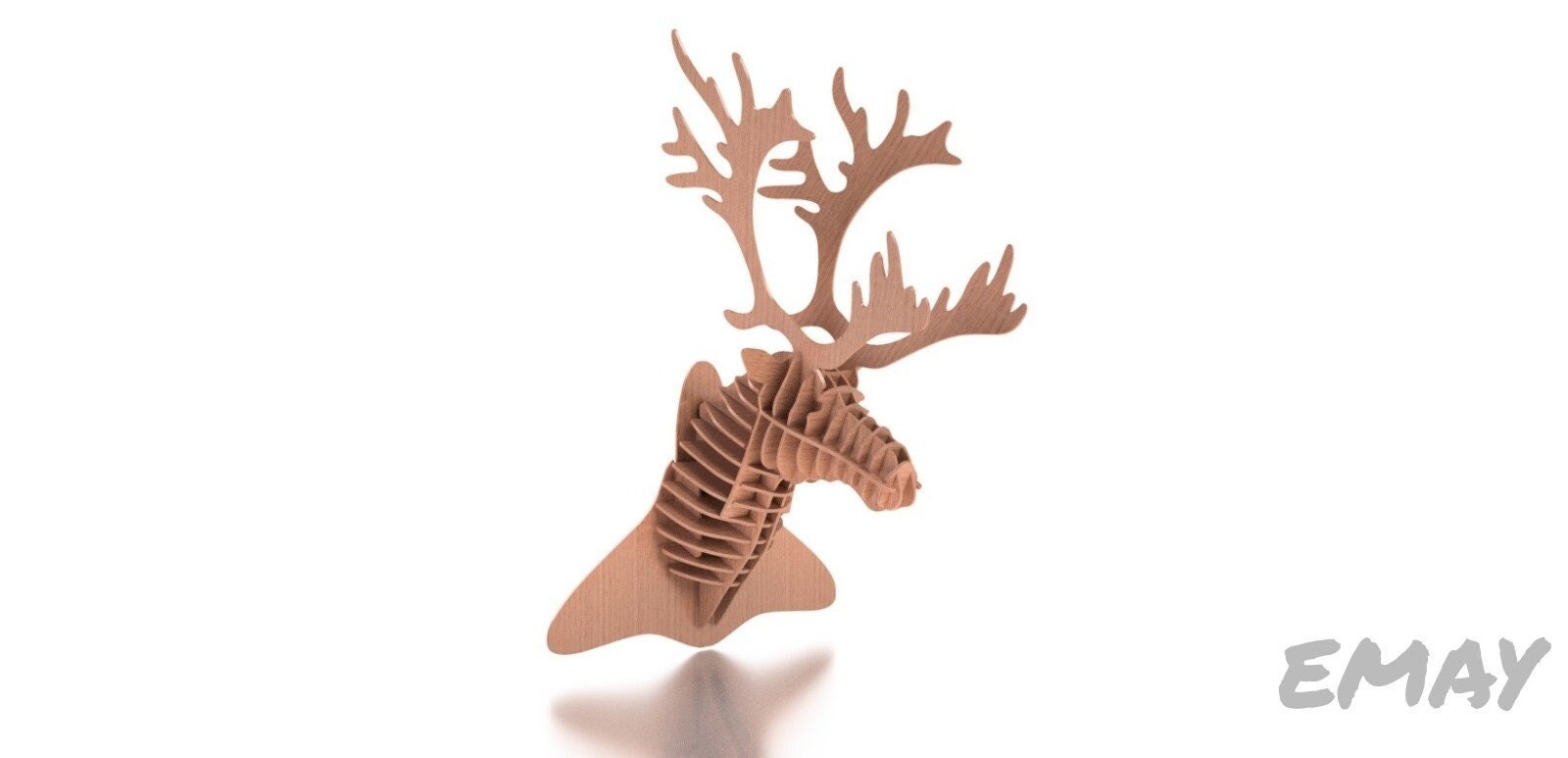Deer 3D Puzzle. Laser Cut Files DXF Vector Plans Download, Cnc File ...