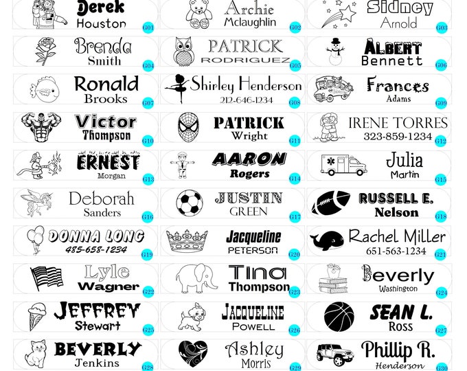 Name Stamp for Clothing, Permanent on Any Surface or Fabric ...