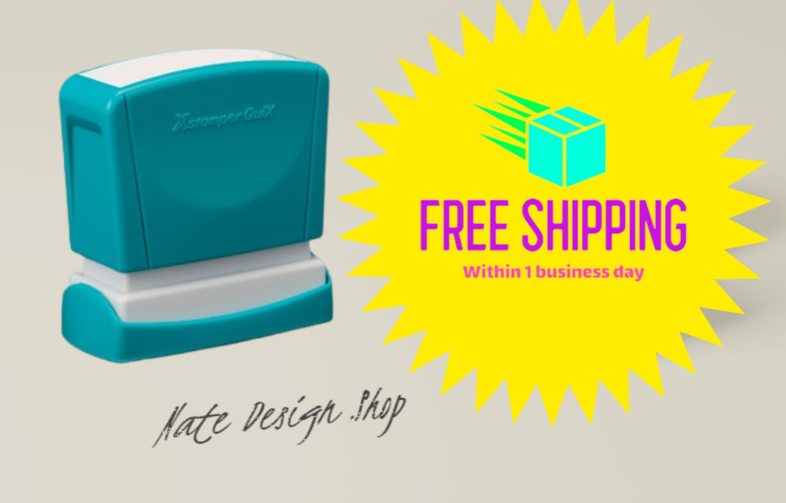 Signature Stamp Self Inking Stamp With Name 1 Line Name - Etsy