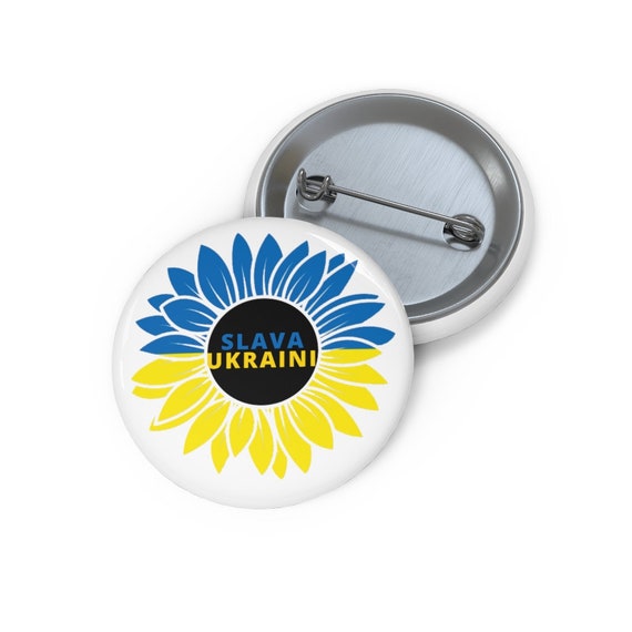 Slava Ukraini Pin Button Glory to Ukraine Pin Stand With | Etsy