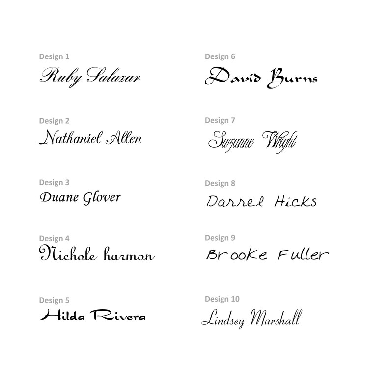 Signature Stamp Self Inking Stamp With Name 1 Line Name - Etsy