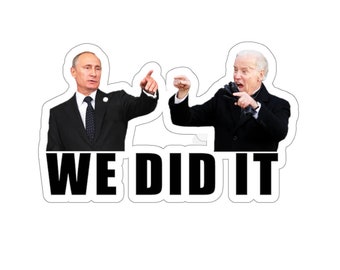 We Did It Sticker - Etsy
