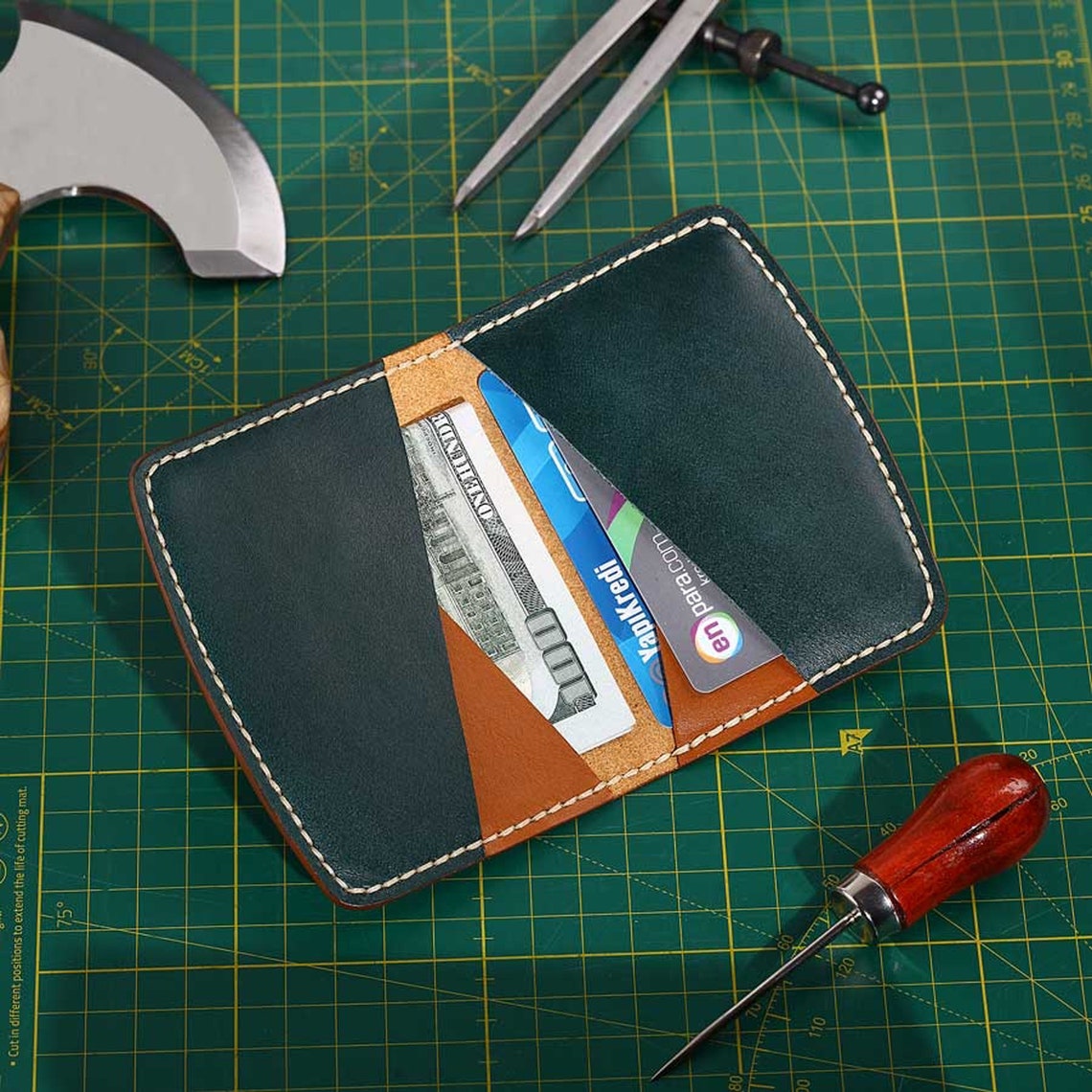 Handmade Antique Leather Front Pocket Wallet Personalized - Etsy