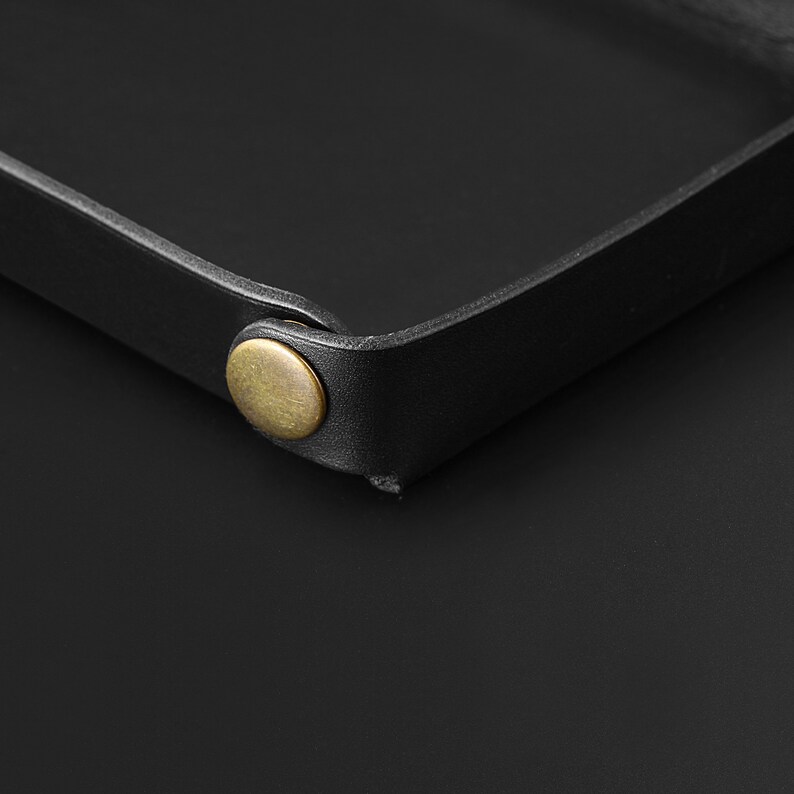 Handmade Leather Desk Organizer, Catch All Tray, Personalized Tray Gift ...