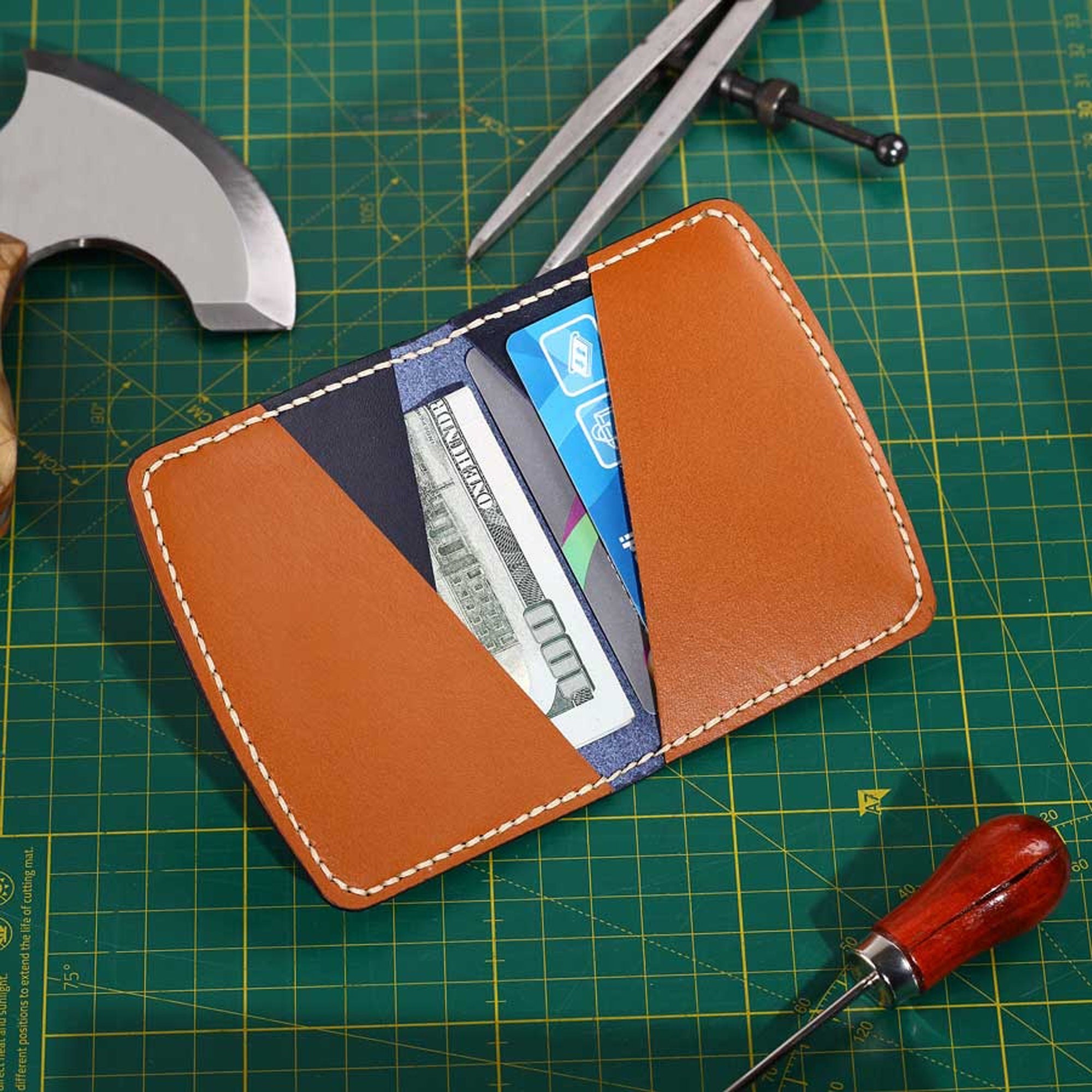 Handmade Antique Leather Front Pocket Wallet Personalized - Etsy