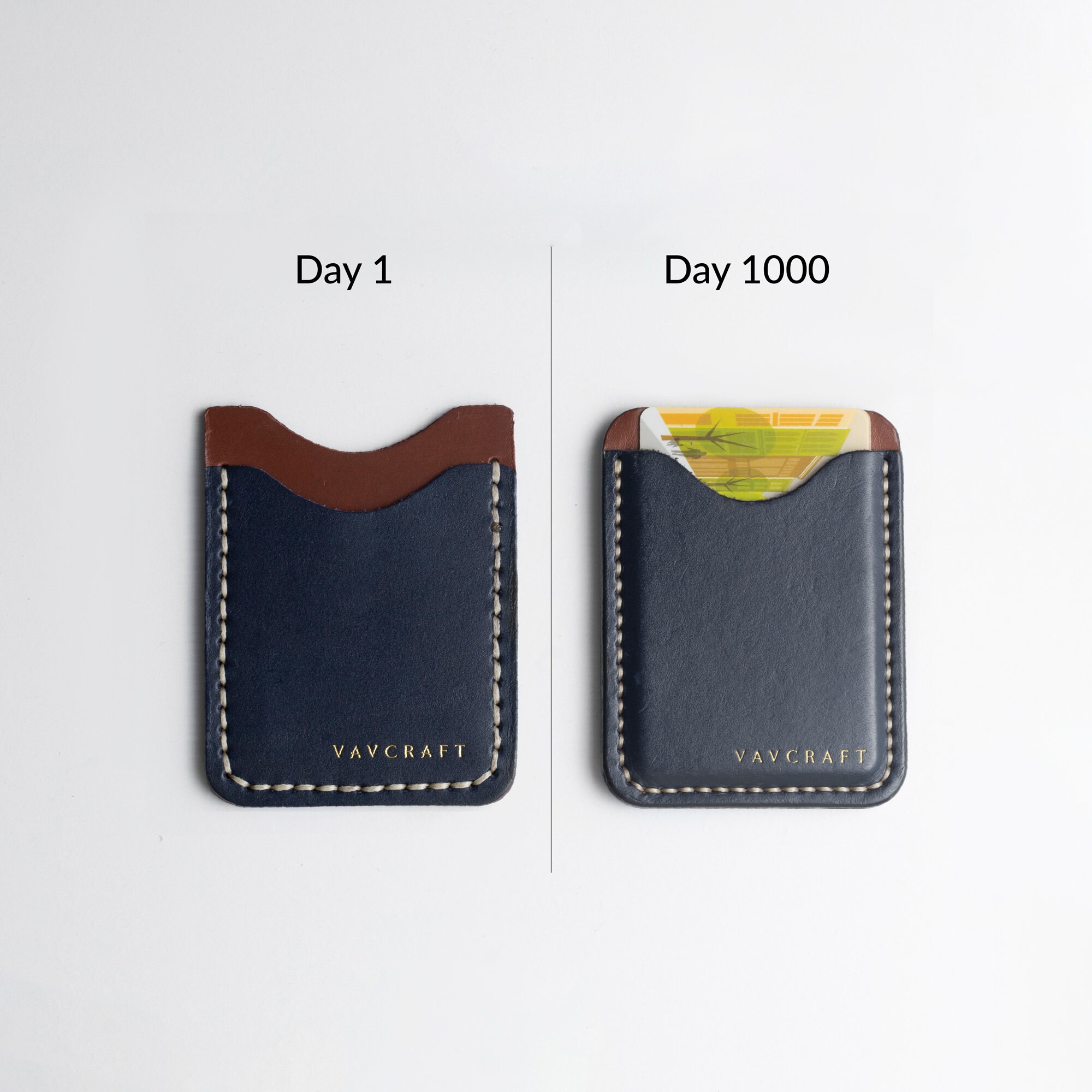 Business Card Holder, Leather Slim Wallet, Personalized Leather Wallet ...