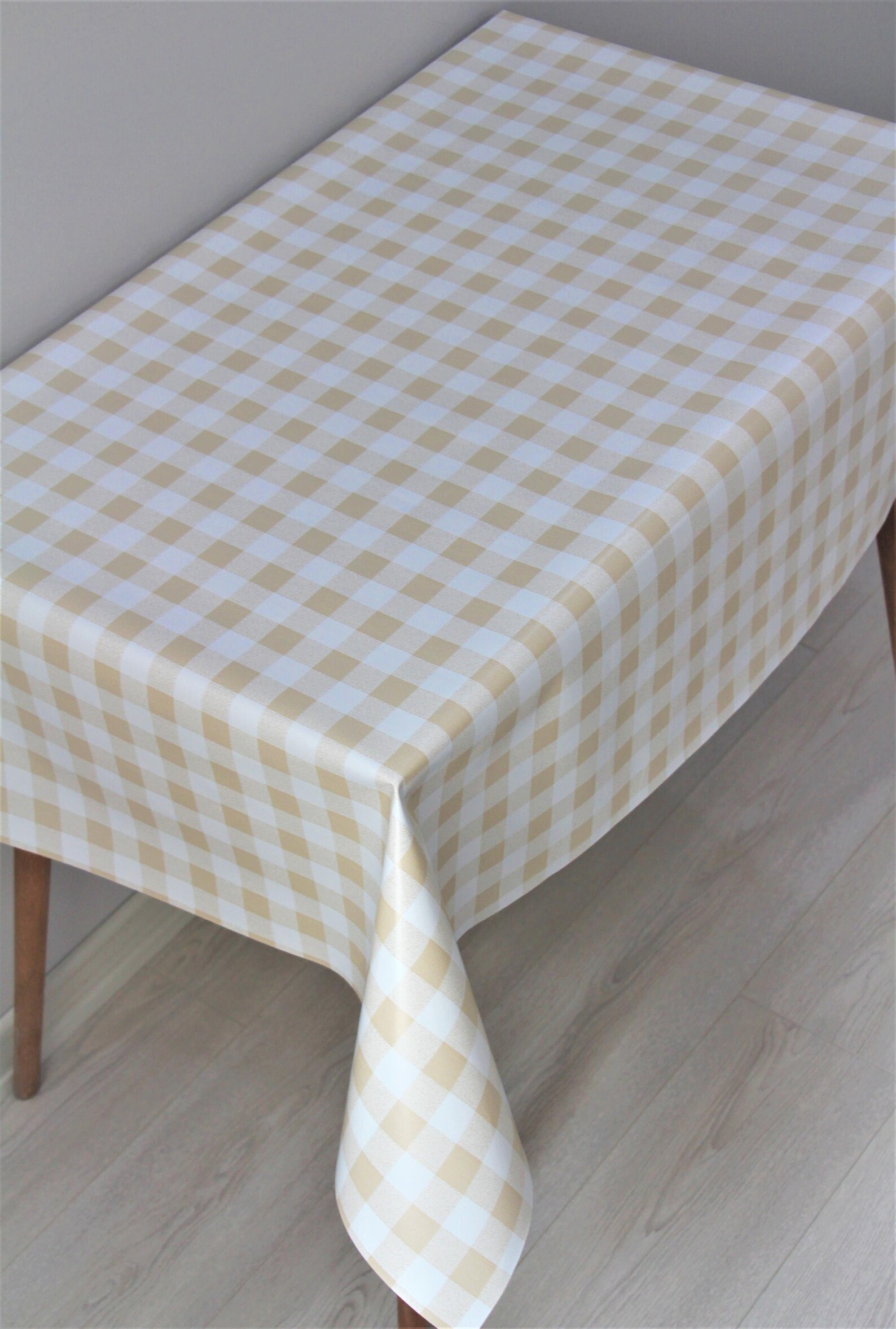 Scotch Plaid PVC Tablecloth, Plaid Patterned Oilcloth, Washable Dining ...