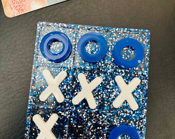 Real Rose Resin Tic Tac Toe Game - Etsy