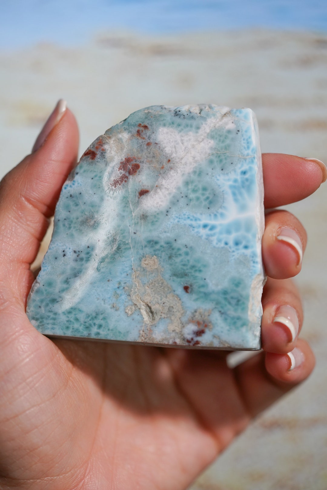 Larimar Stone Slab, Healing Stone, Meditation Stone, for Larimar ...